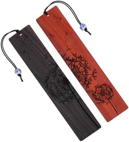 Amazon.com: 2 Pcs Cool Bookmarks for Men Wood Bookmark Mens Bookmark ...
