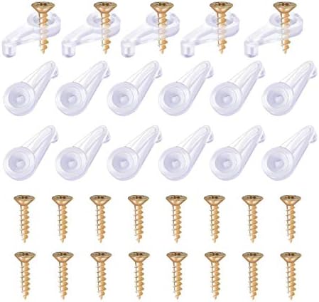 100 Packs Glass Door Retainer Clips Kit, Plastic Glass Panel Clips ...