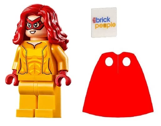 LEGO Superheroes: Firestar Minifig – Angelica Jones with Red Cape ...