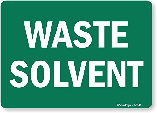 SmartSign “Waste Solvent” Sign: Industrial Warning Signs: Amazon.com ...