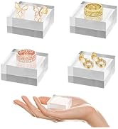 Amazon.com: SAMYUCHO Acrylic Base Stand 4 Pieces Acrylic Blocks for ...