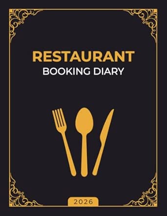Amazon.com: Restaurant Booking Diary 2026: Hostess Table Reservations ...