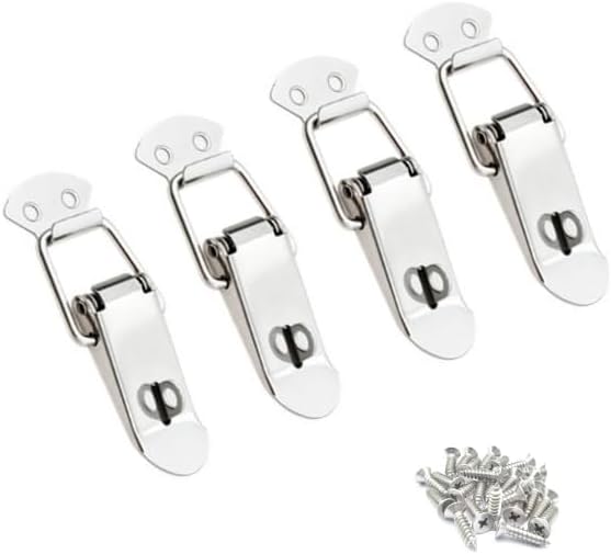 Cabinet Latch 6-Piece Stainless Steel Spring Latches - Tool Box & Case ...