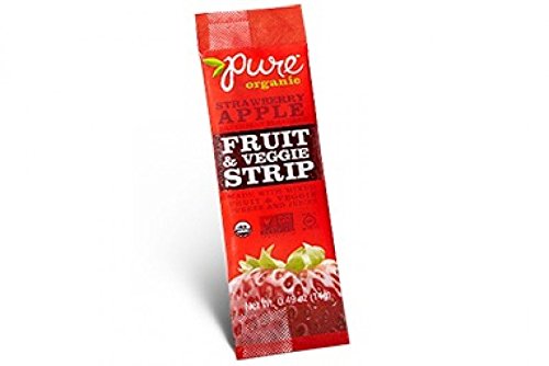 Amazon.com: Pure Organic Fruit Strip Strawberry and apple naturally ...