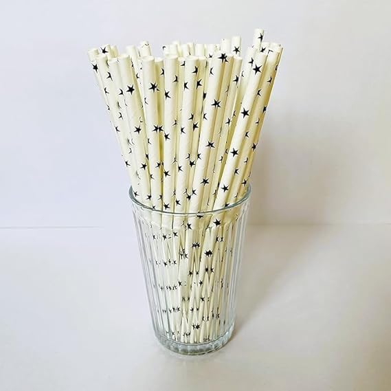 Bio-degradable Paper Straws - 6mm | Pack of 20 | Food Grade Paper ...