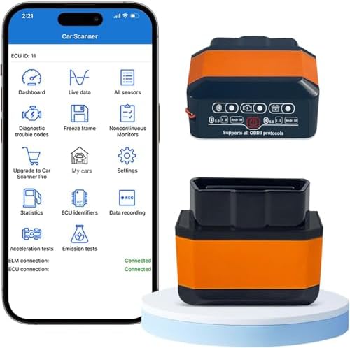 OBD2 Code Reader Obd Scanner Wireless Bluetooth 5.0 Car Diagnostic ...