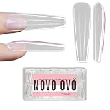 ・ブランド:NOVO OVO・製造元:NOVO OVO・カーブした爪床に最適な、超耐久性に優れたXXLスカルプテッドジェルネイル：カーブした爪床に特化して設計された、業界をリードするXXLチップは、画期的なソフトジェルフォーミュラと極厚構造...