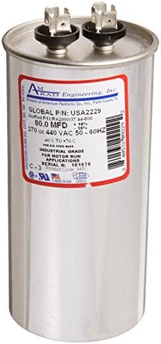 Amazon.com: AMRAD ENGINEERING USA2220B Round USA-Made Motor Run ...