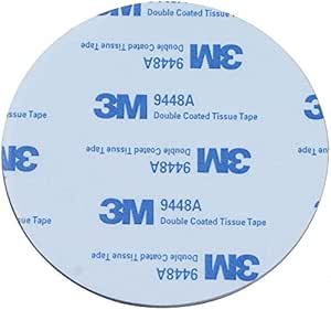 3M™ 9448A Double Sided Circle EVA Foam White PAD SELF Adhesive 80MM 2MM Thick (1) : Amazon.co.uk ...