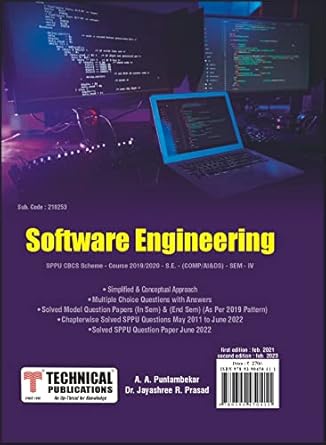 Software Engineering for SPPU 19 Course (SE - IV - Computer ...