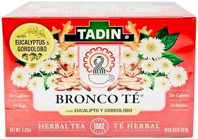 Amazon.com : Tadin Bronco Te For Irritated Throats, 25 Tea Bags ...