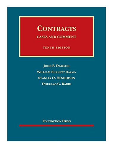 Contracts - Casebook Plus (University Casebook Series): Dawson, John ...