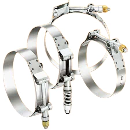 Full Stainless Steel Adjustable Hose Clamp Lock Nut T-Bolt Clamps (TB ...