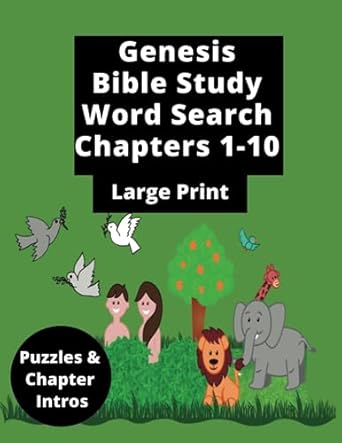 Genesis Bible Study Word Search: Chapters 1 - 10: Coleman, Roberta M ...