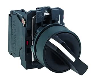 Schneider Electric XB5AD33 Non-Illum Selectr Swtch, 22Mm, 3 Pos, Keyd ...