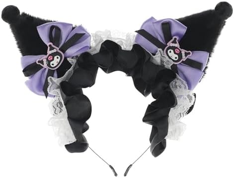 Buy PATPAT® Kawaii Winter Hat for Girls Sanrio Cartoon Kuromi Plush ...