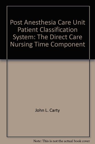 Amazon.in: Buy Post Anesthesia Care Unit Patient Classification System ...