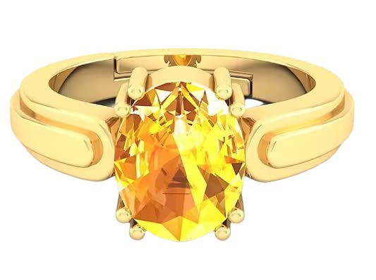 Buy Empirical Jewels Singh Rashi Ring Pukhraj Stone Original Certified ...