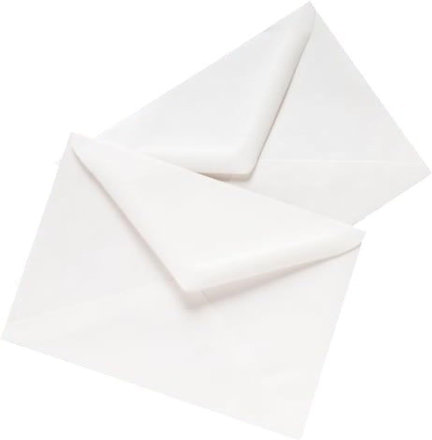100 x ARK 7" x 5" Premium White Greetings Card Envelope 100gsm 184mm x ...
