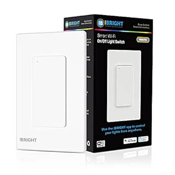 IBRIGHT Smart Light Switch, Compatible with Alexa & Google Home (3-Way ...