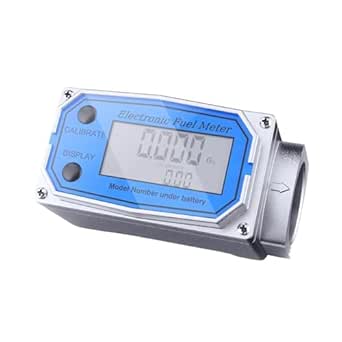 Male Thread Water Flow Sensor 1 Inch Digital Fuel Meter Waterproof Inline NPT Thread Flowmeter ...