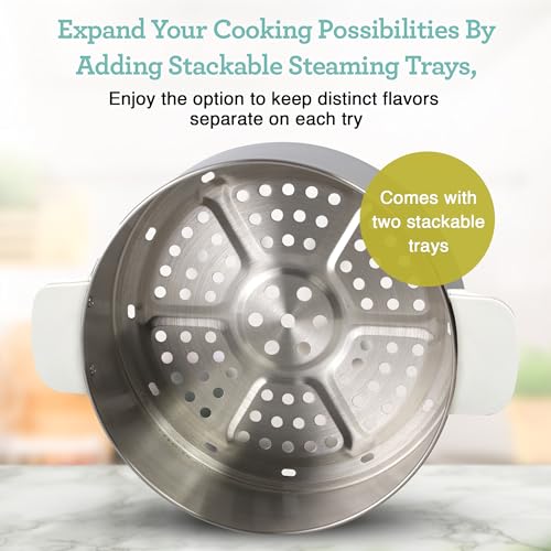 Euro Cuisine FS2500 Electric Food Steamer, Versatile Vegetable Steamer ...