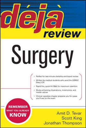 Amazon | Surgery (Deja Review) | Tevar, Amit D., M.D., King, Scott J ...