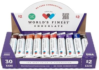 Amazon.com : World's Finest® Chocolate - 30 Candy Bar - Fundraising ...