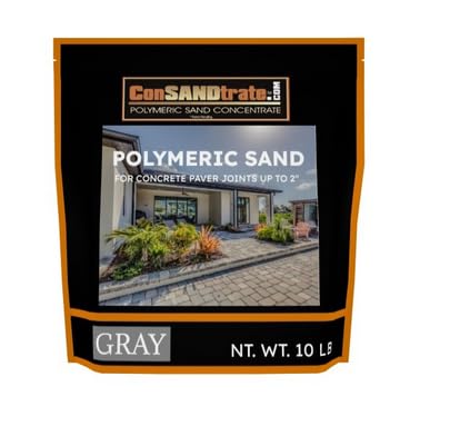 ConSandtrate Polymeric Sand, 10 lb, Gray for Concrete Paver Joints up ...