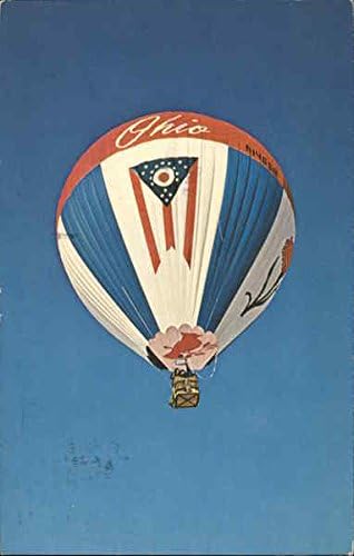 State of Ohio Balloon Hot Air Balloons Original Vintage Postcard at ...