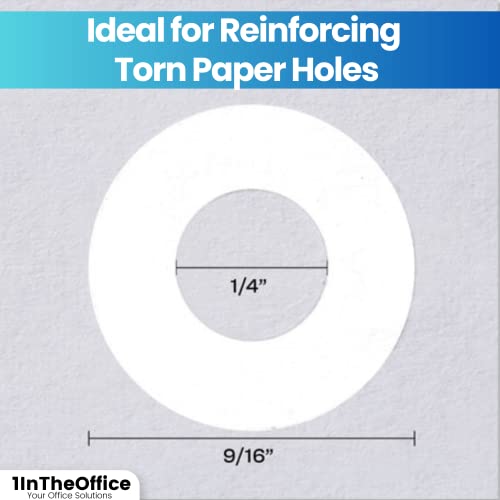 Snapklik.com : 1InTheOffice Hole Punch Reinforcement Stickers, Paper ...