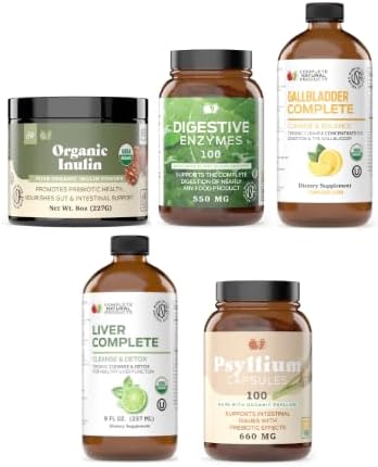 Amazon.com: Inulin Powder 8oz, Digestive Enzymes 100 Capsules ...