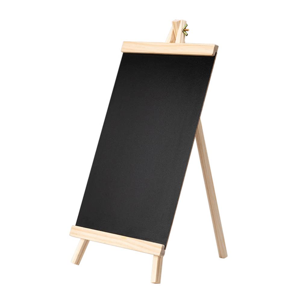 jojofuny Wooden Blackboard Easel, Chalkboard Tabletop, Mini Chalkboard ...