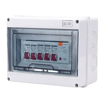 Jadeshay Consumer Unit,4 Way Garage Caravan Consumer Unit Fuse Box IP65 ...