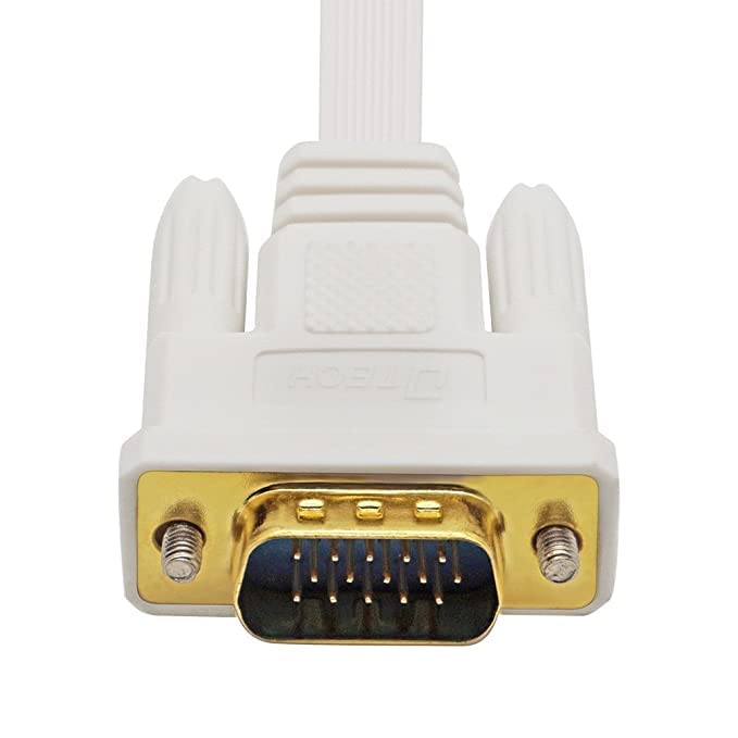 STM Computers Slim Flexible VGA Cable 25 Feet Male to Male 1080p High ...