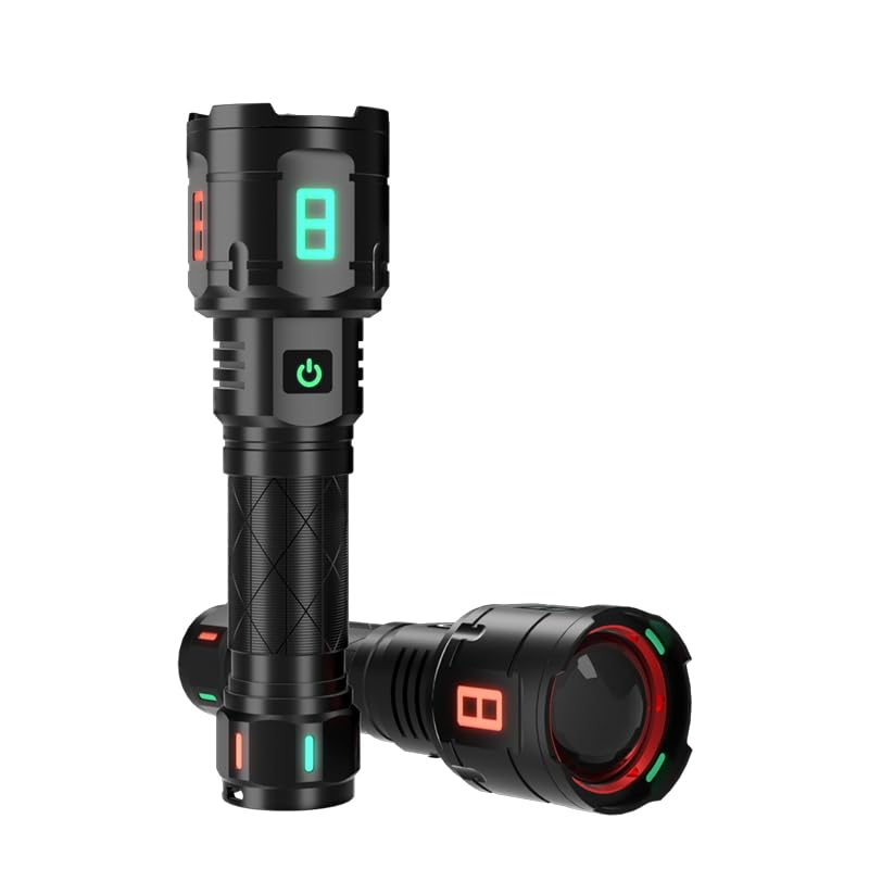 Rechargeable Military Flashlight, 220,000LM Powerful Tactical ...