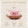 Amazon.com | HOMESPHERE Rotating Cake Stand With Lid - 12 Inch Round ...