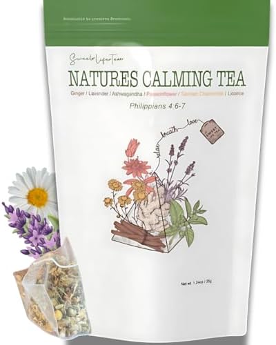 Amazon.com : Stress-Relief Herbal Tea Blend with Calming Chamomile ...