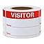 Amazon.com : Hybsk Visitor Pass Fluorescent Pink Visitor Identification ...