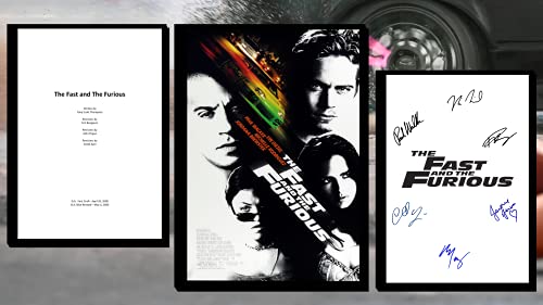 Fast And Furious Movie Script Screenplay W/autograph Print And Film ...