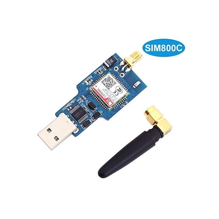 Buy ARCELI SIM800C USB GSM GPRS Wireless Module Quad-Band, 850/900/1800 ...