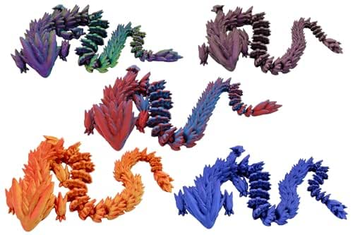 Amazon.com: Spiky Dragon Fidget Toy - Articulated Spiky Dragon (L ...