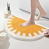 Amazon.com: TRUEDAYS Bathroom Rugs Sun Bath Mat, Half Circle Cute ...
