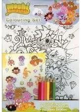 Moshi Monsters: Colouring Set (A4 Colouring Posters, Pencils and ...