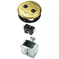 Single Gang Floor Box Kit With Recessed Duplex 15A TR, 54% OFF