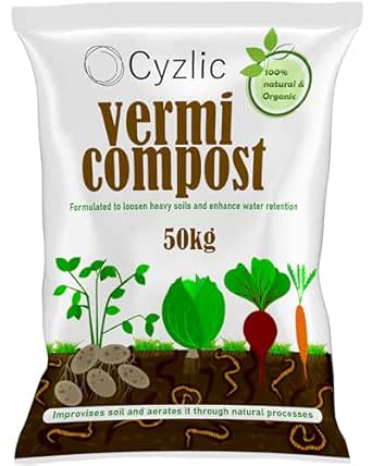 Cyzlic Cow Dung Manure for Plants 50kg | Manure for Home Gardening ...