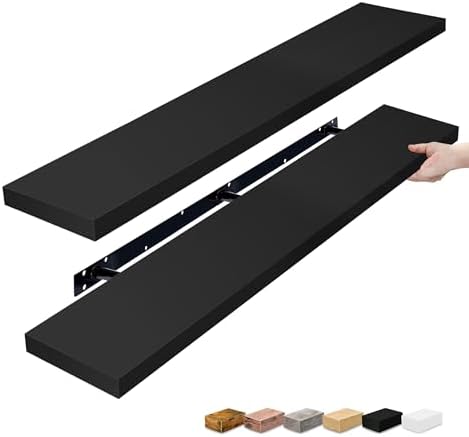 Amazon.com: Sorbus Floating Shelves for Wall - 55 Inch Extra-Long ...