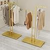 Amazon.com: 2 Way Clothing Rack with Straight Arms,Heavy Duty Clothes ...