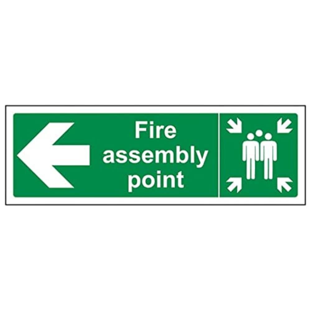 Eco Friendly Fire Assembly Point – Fire Assembly Point Arrow Left – 300 ...