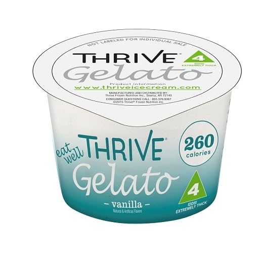 Amazon.com: Thrive Frozen Nutrition, Vanilla Gelato, 4 oz Cups (36 ...